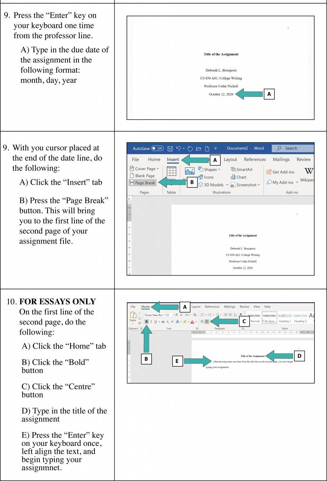 APA Assignment: General Page Format Requirements – An APA Guide for ...